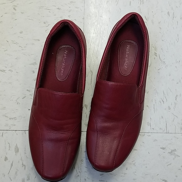 Naturalizer | Shoes | Naturalizer Red Leather Upper 8m Slip On | Poshmark